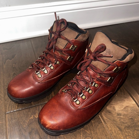 Timberland | Shoes | Mens Timberland Euro Hiker Boots Burgundy Brown ...